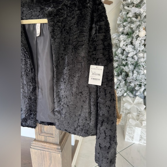 Frenchi | Jackets & Coats | Nwt Frenchi Black Faux Fur Jacket | Poshmark
